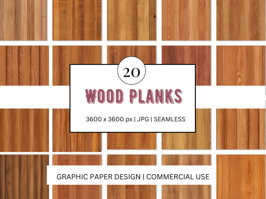 SEAMLESS Digital Paper - Wood Planks - 20 Designs - - Print on Demand ...