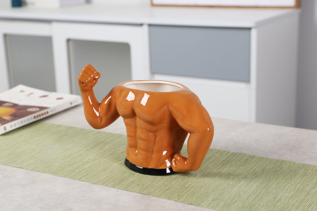 Man Strong Muscle Body Mug Ceramic 3D Fitness Figure Coffee Mug - Etsy
