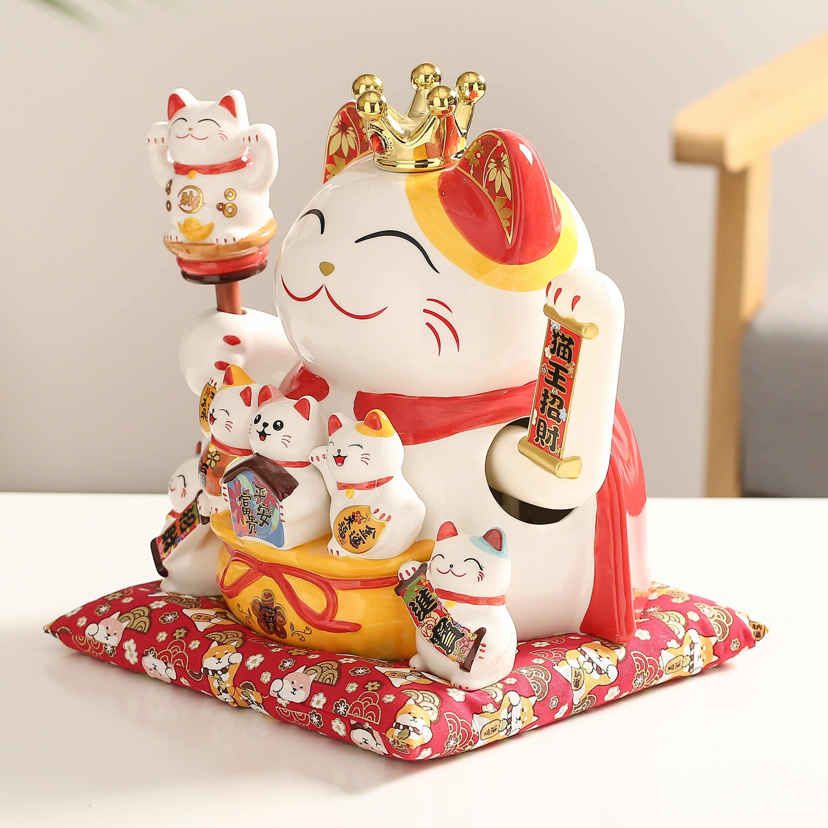 Waving Arm Cat, Fortune Lucky, House Warming Gift, Beckoning Cat ...