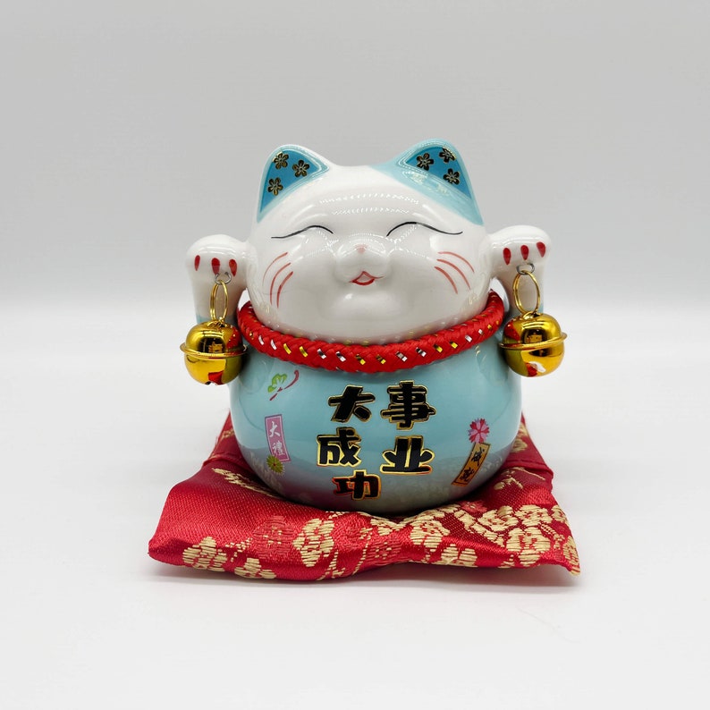 Lucky Fortune Cats, Cat Statue,house Warming Gift, Gifts for Sister - Etsy