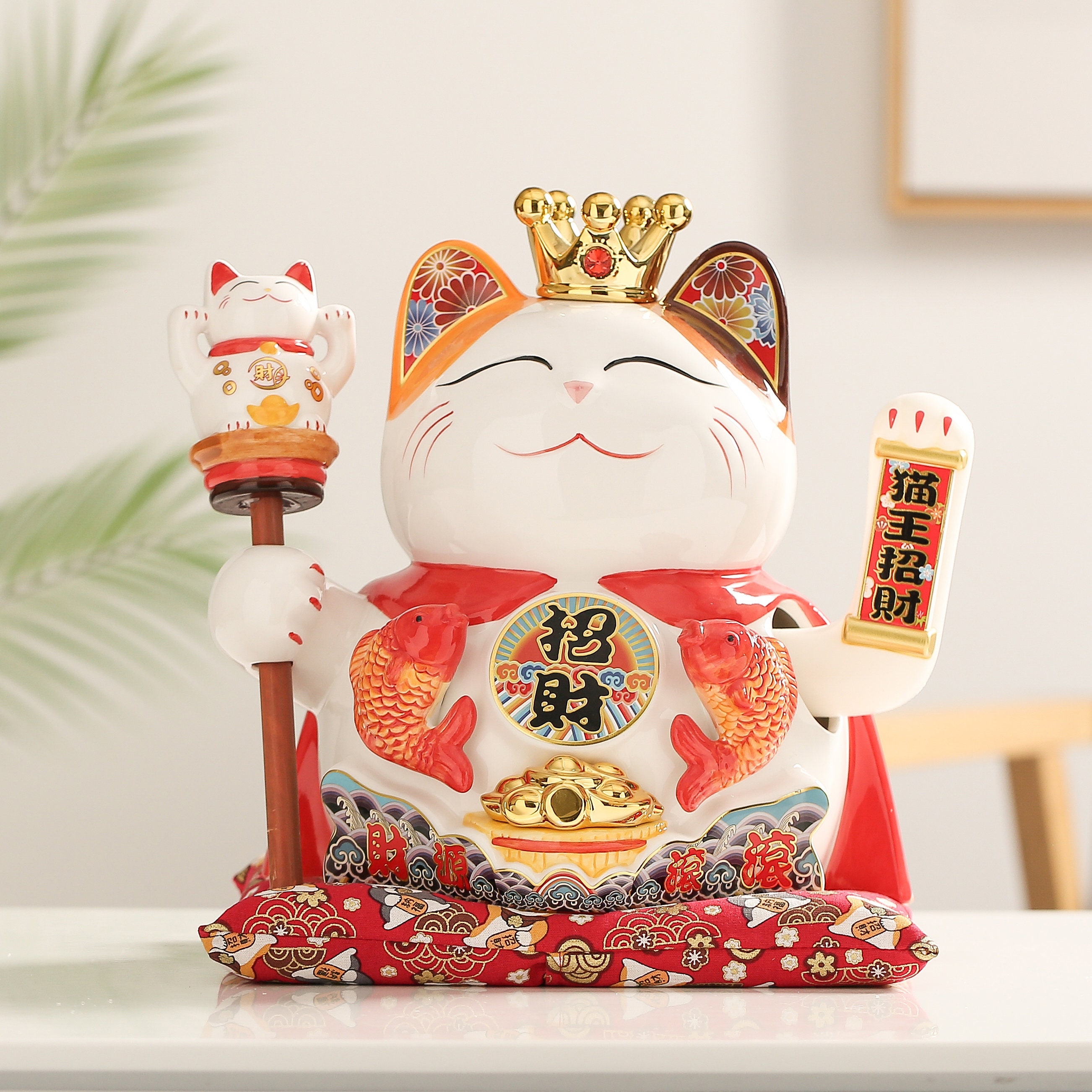 Waving Arm Cat, Fortune Lucky, House Warming Gift, Beckoning Cat ...