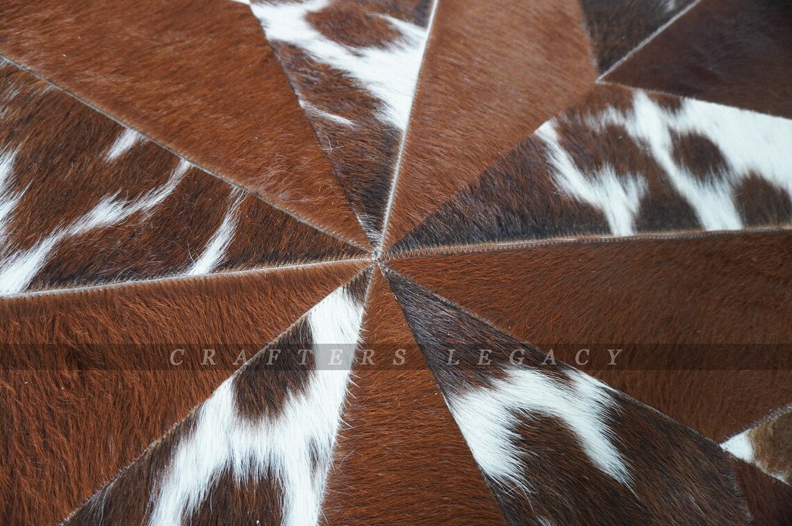 Handcrafted Cowhide Rug 100% Natural Cow Skin Rug Home Décor Leather ...