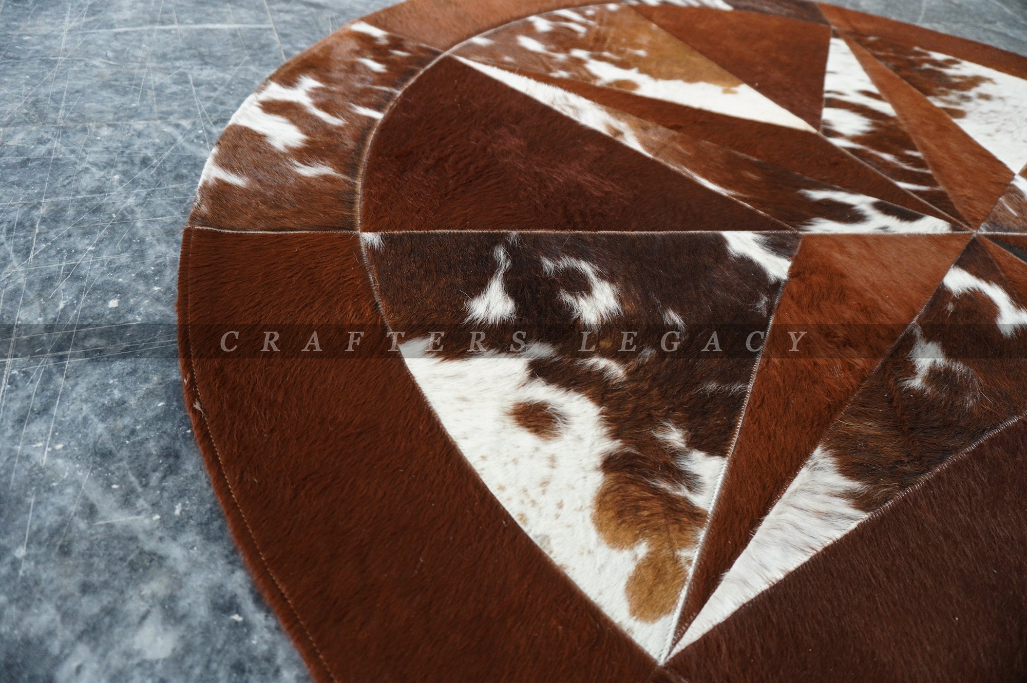 Handcrafted Cowhide Rug 100% Natural Cow Skin Rug Home Décor Leather ...