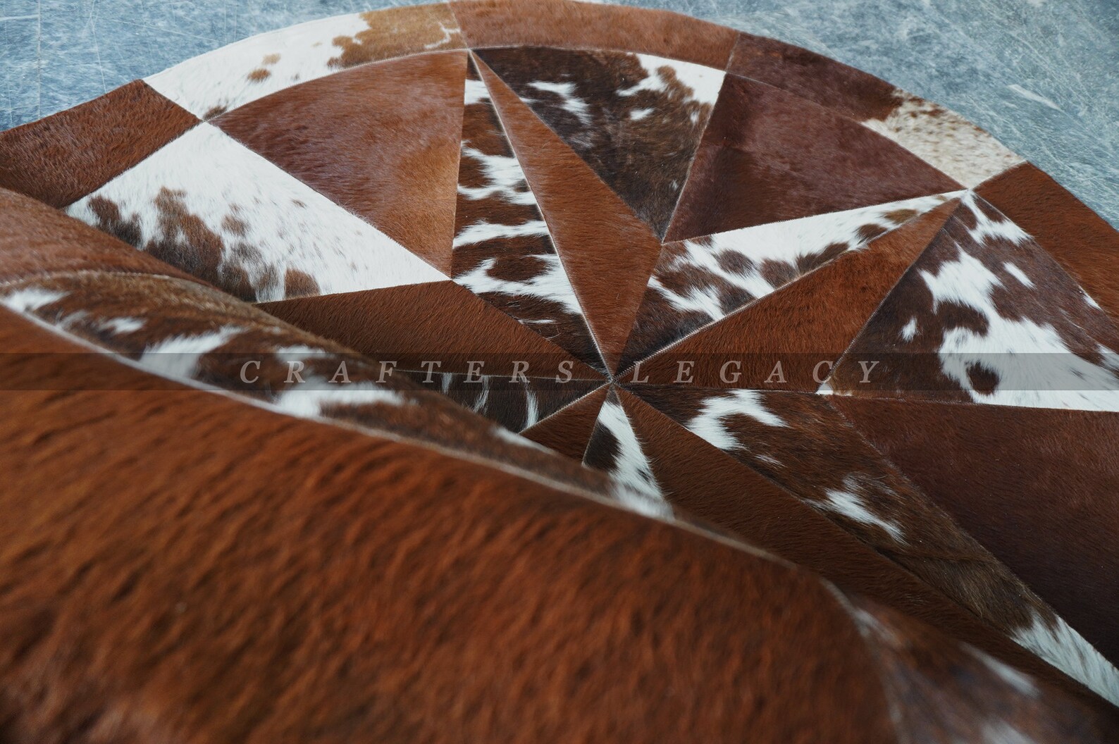 Handcrafted Cowhide Rug 100% Natural Cow Skin Rug Home Décor Leather ...