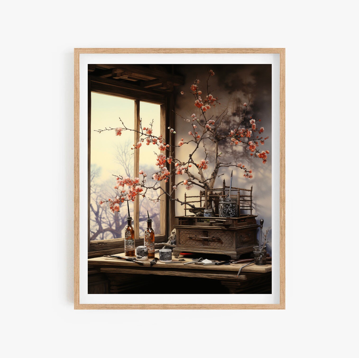 Korean Art Wall Poster, Indoor Asian Style Poster, Wall Decor Asian ...