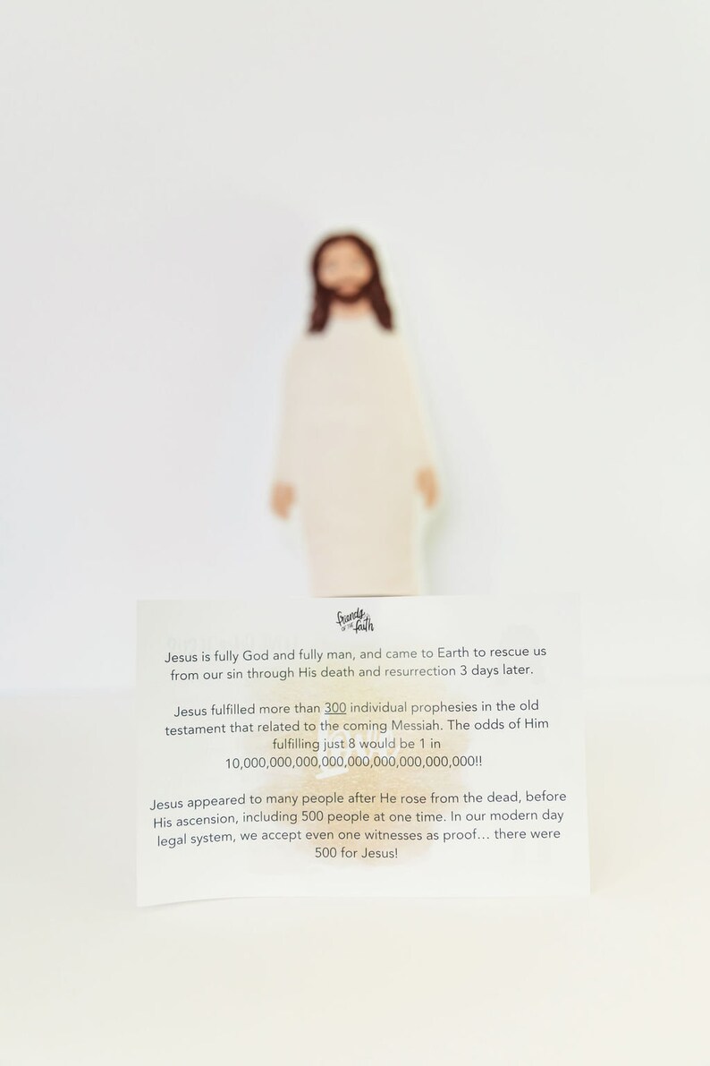 Jesus Plush Doll Jesus Stuffie Christian Toy Bible Doll Baptism Gift ...