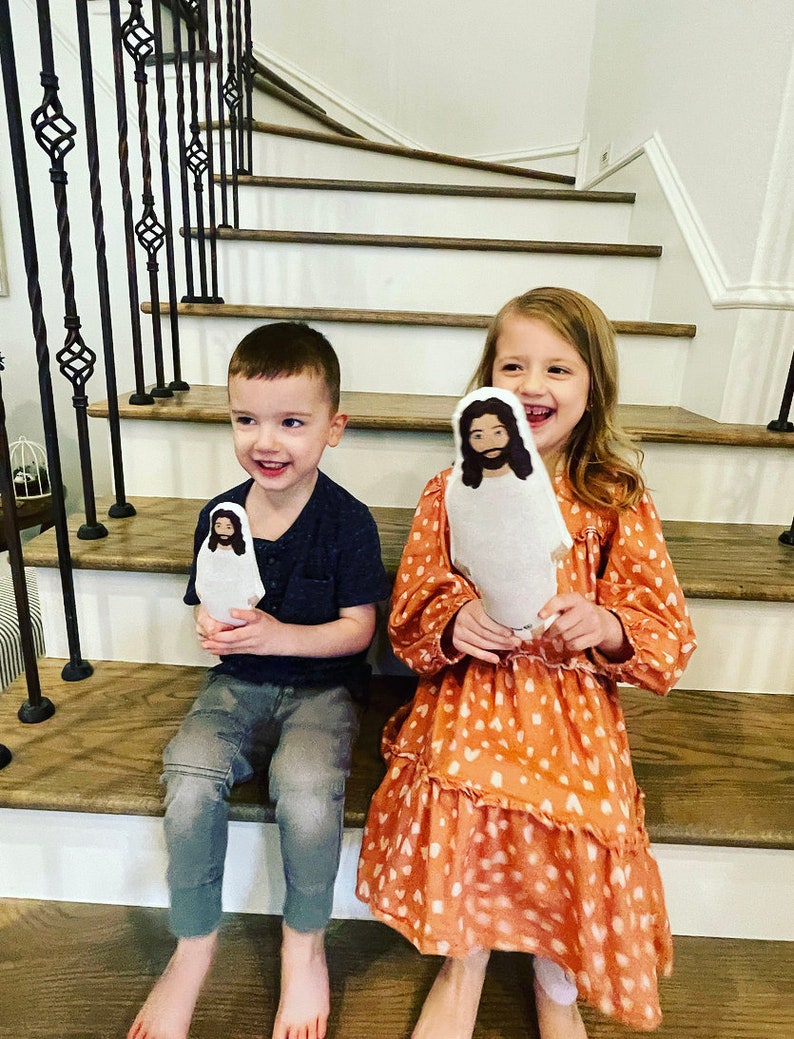 Jesus Plush Doll Jesus Stuffie Christian Toy Bible Doll Baptism Gift ...