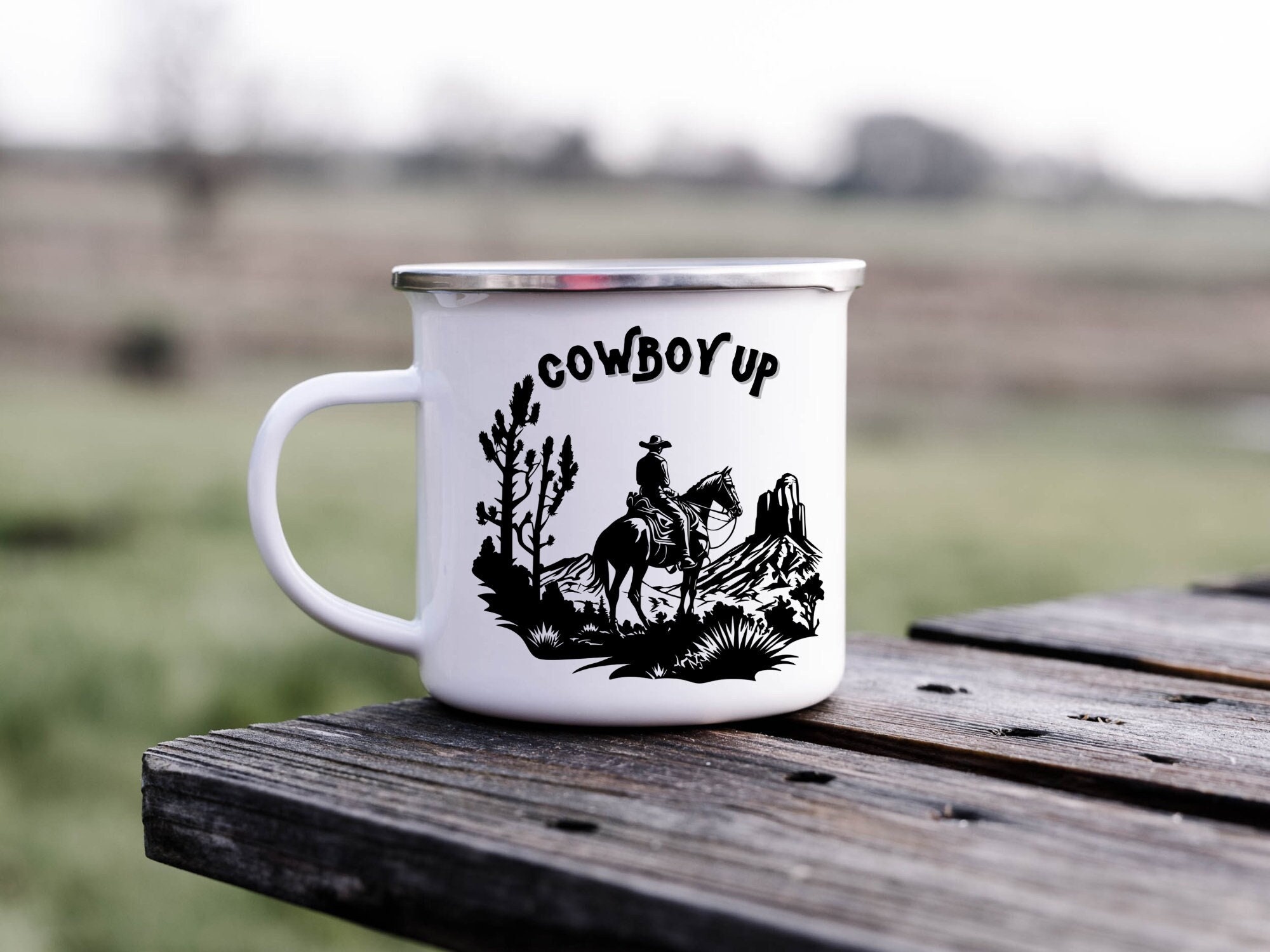 Country Western Style Gift Cowboy Coffee Mug Gift for Him Cowboy up Mug ...