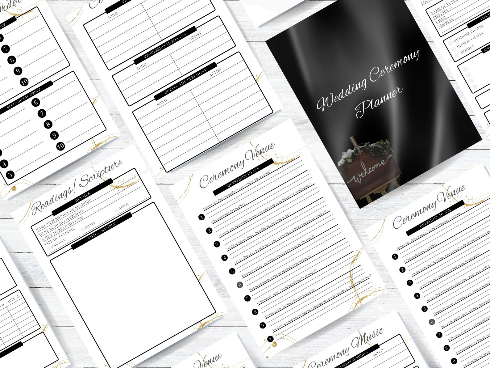 Printable Wedding Ceremony Planner | Printable Wedding Planner ...