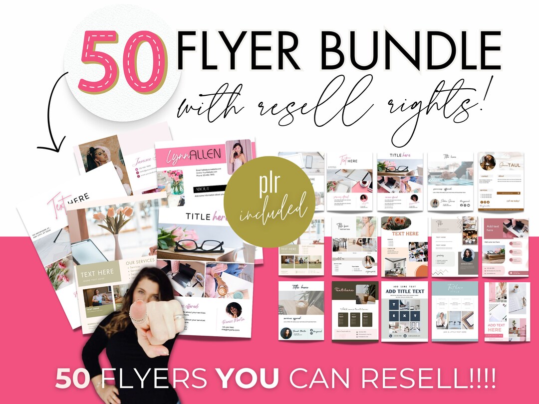 50 Customizable PLR Flyers That You Can Sell in Your Shop | Canva ...