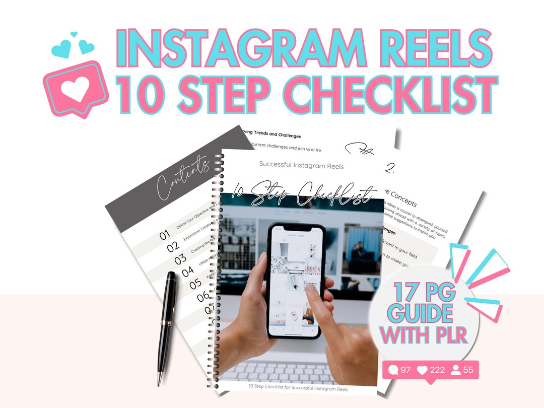 10-step Instagram Reels Guide With PLR - Resell for Big Gains! - Etsy