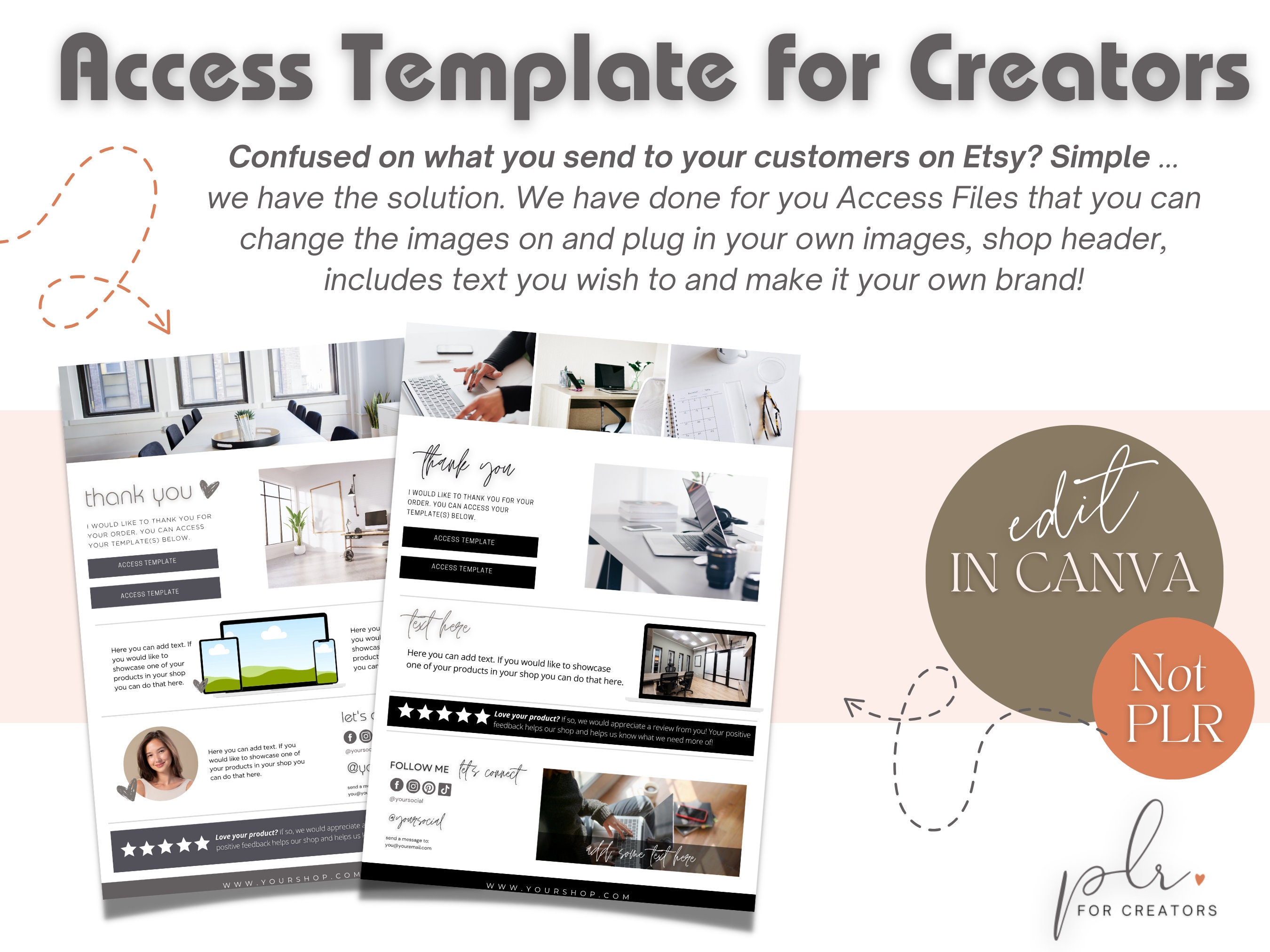 2 Canva Access File for Creators Professionally Send Your - Etsy
