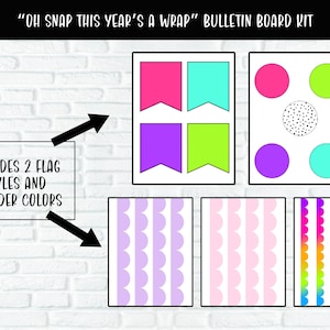 End of School Year Bulletin Board Kit - Oh Snap This Year's A Wrap - Etsy