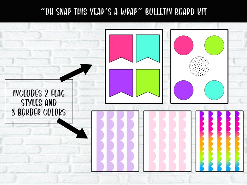 End of School Year Bulletin Board Kit - Oh Snap This Year's A Wrap - Etsy