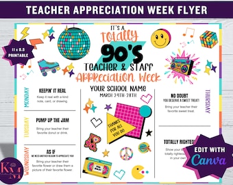 Teacher and Staff Appreciation Week Flyer, "wicked". Personalize on ...