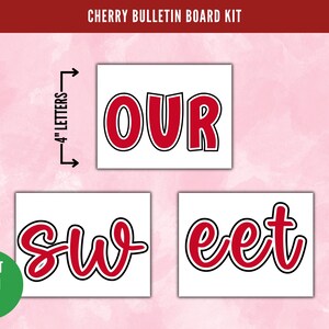 Personalized Cherry Bulletin Board Kit - Customizable Cherries on Canva ...