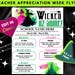 Teacher and Staff Appreciation Week Flyer, "wicked". Personalize on ...