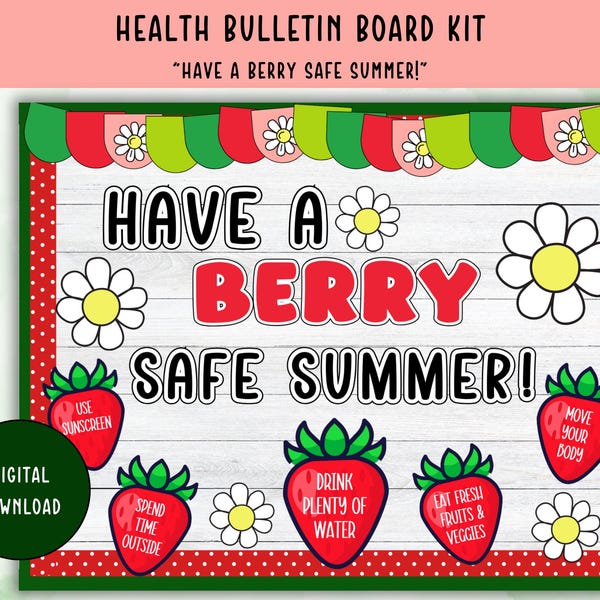 Summer Health Bulletin Boards - Etsy