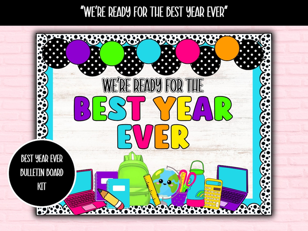 Vibrant Classroom Bulletin Board Set: Back to School Decor - Etsy