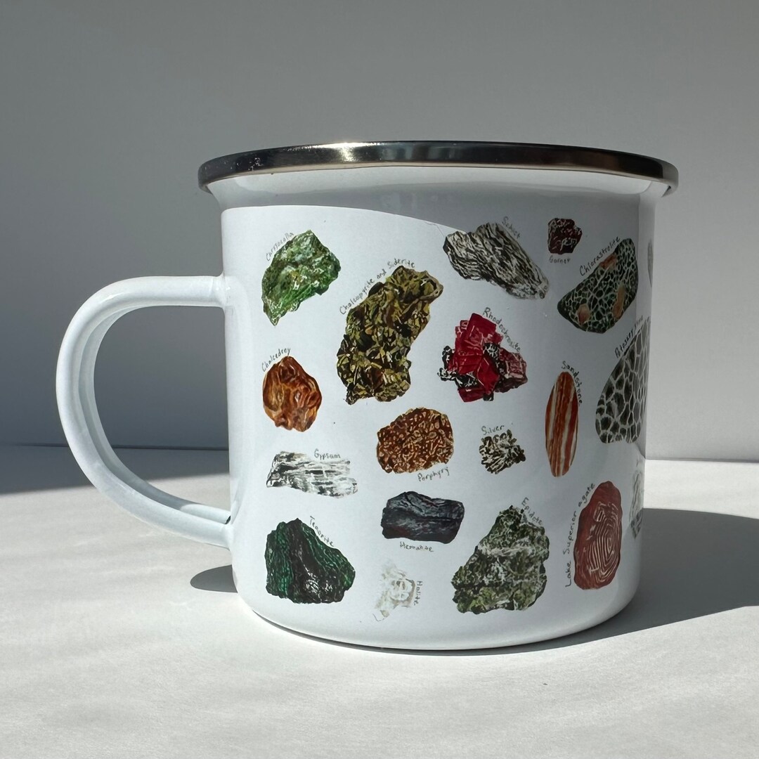 Rocks & Minerals Camp Mug - Etsy