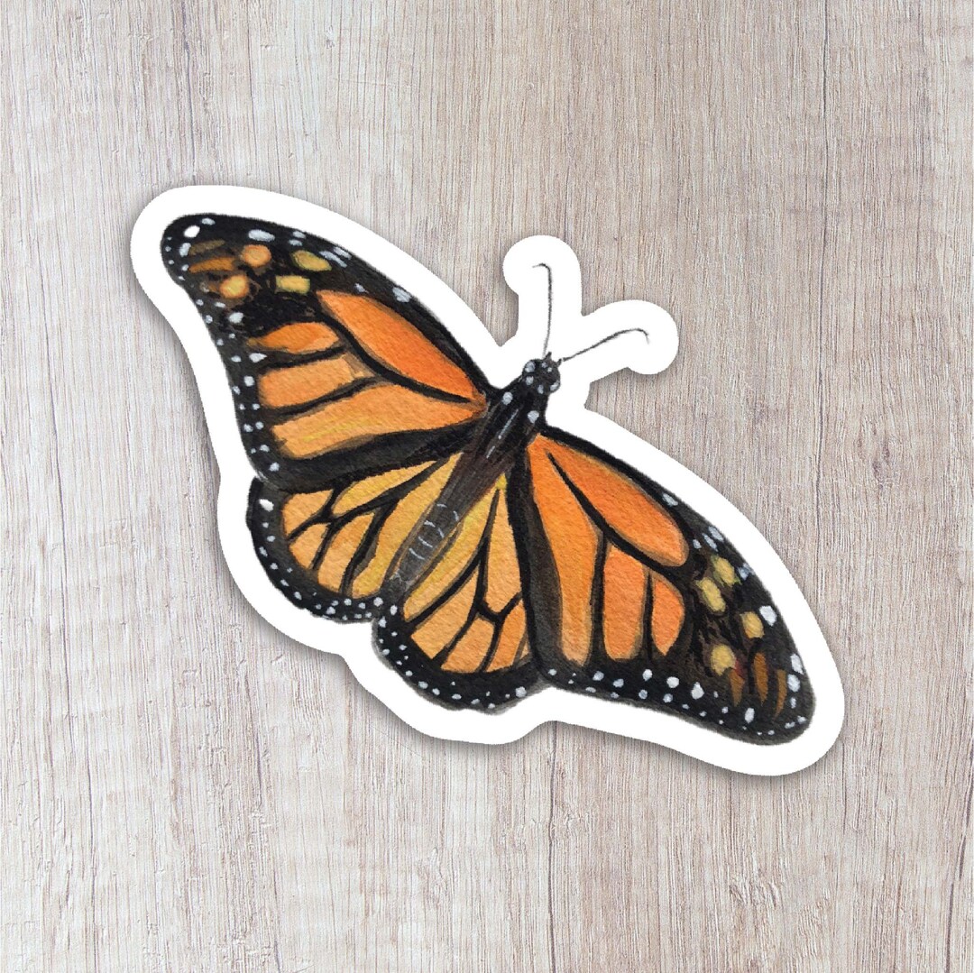 Monarch Butterfly Vinyl Sticker - Etsy