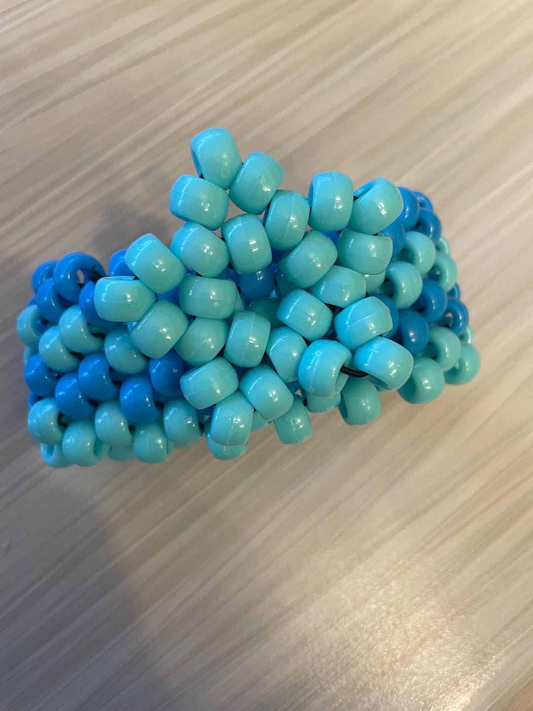 Blue Striped Landi Multi Stitch Kandi Cuff - Etsy