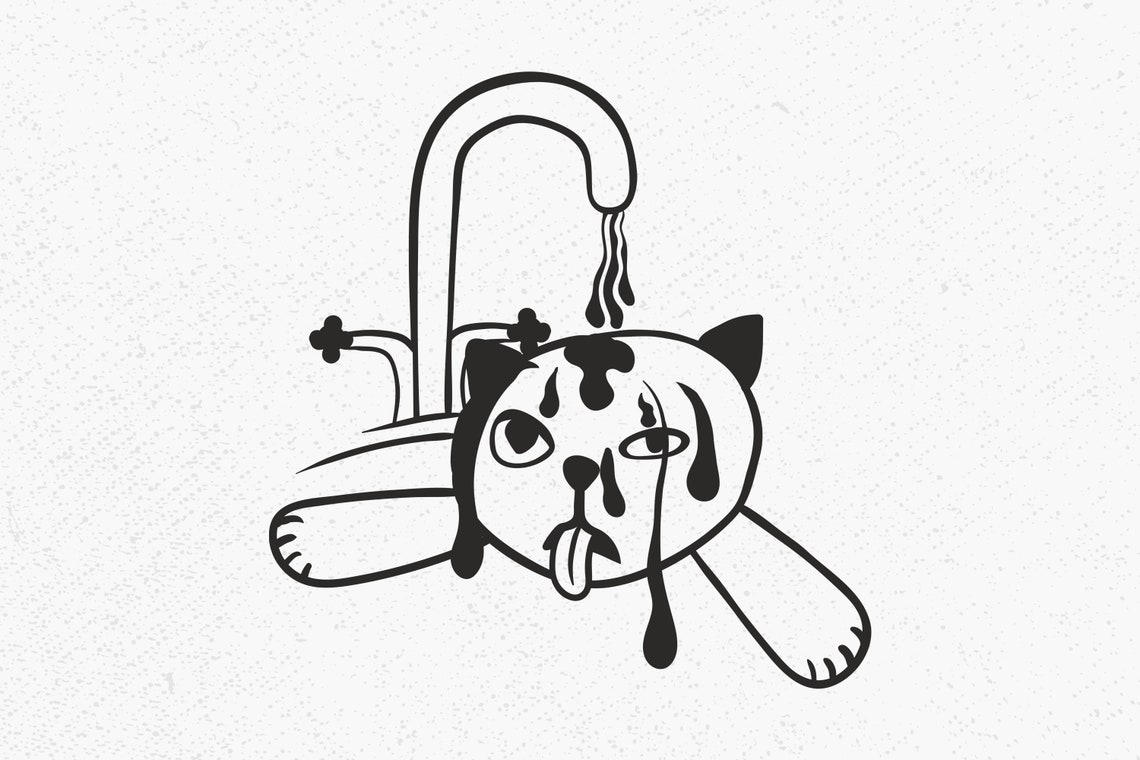 Unlucky Cat SVG, Bad Luck Cat SVG, Black Cat Bundle SVG, Misfortune Cat ...