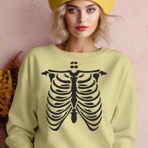 Skeleton Torso SVG Bundle, Ribcage Bones Cut Files (digital Download ...