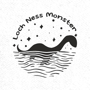 Loch Ness Monster Bundle Svg, Nessie Svg, Split Monogram Svg, Lochness ...