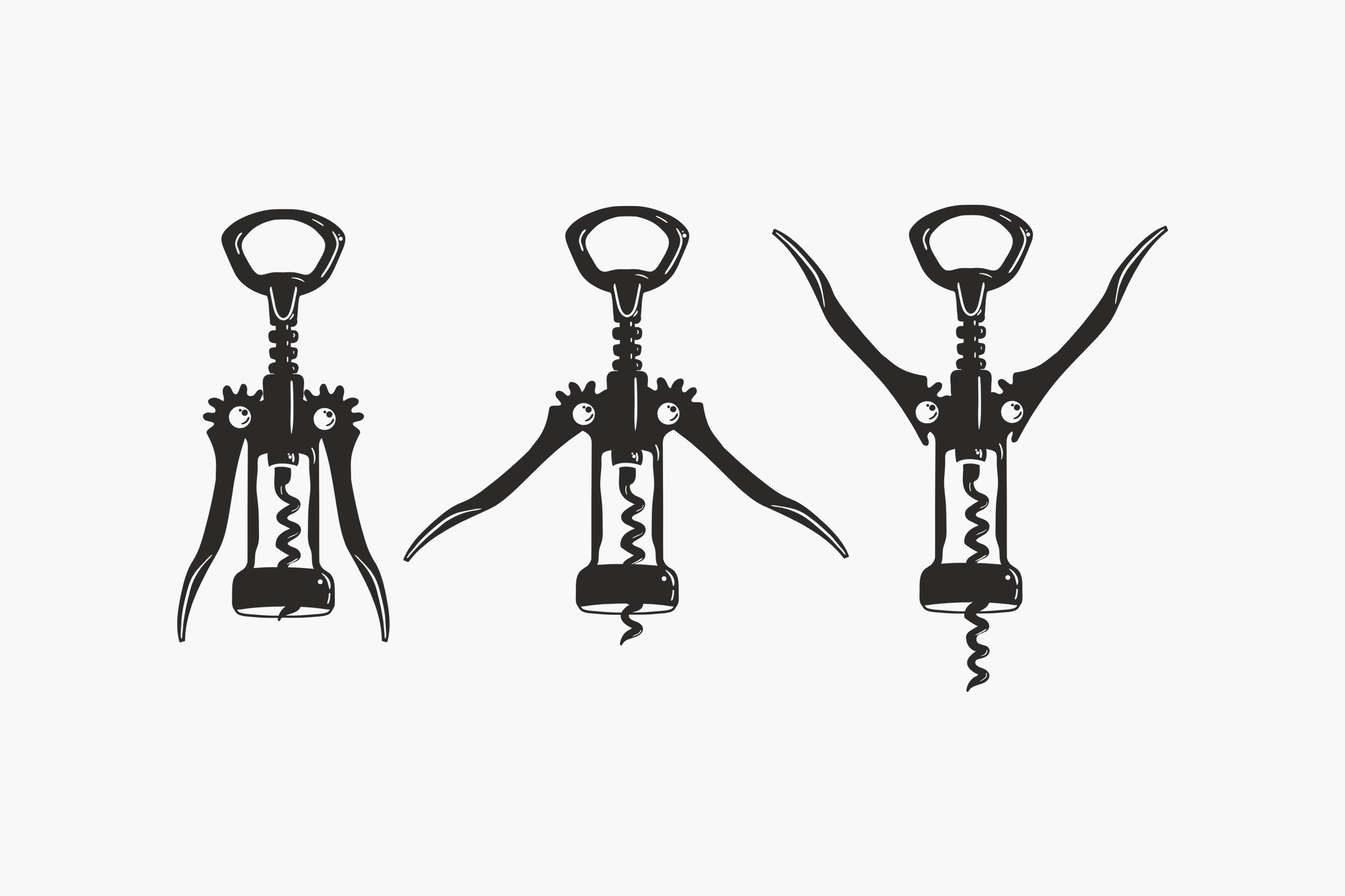Corkscrews for Wine Svg, Bottle Opener Vector, Cork Screws SVG ...