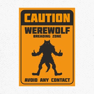 Werewolf Sign Svg, Howling Werewolf Gift, Funny Werewolf Gift, Sign for ...