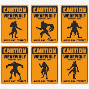 Werewolf Sign Svg, Howling Werewolf Gift, Funny Werewolf Gift, Sign for ...