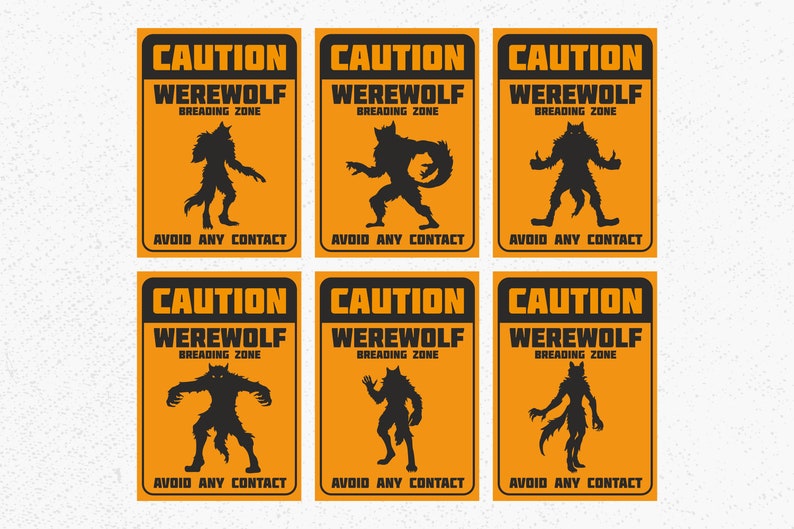 Werewolf Sign Svg, Howling Werewolf Gift, Funny Werewolf Gift, Sign for ...