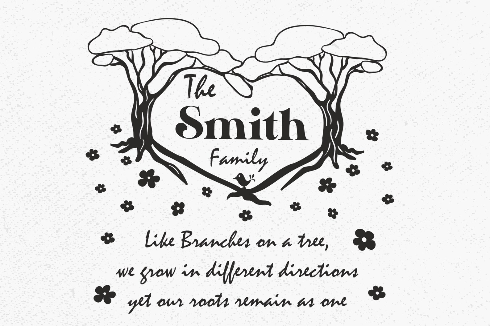 Family Tree Branches SVG, Roots SVG, Family Home Decor, Farmhouse Wall ...