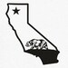 California State Map and Flag Svg, California SVG, US State SVG, United ...