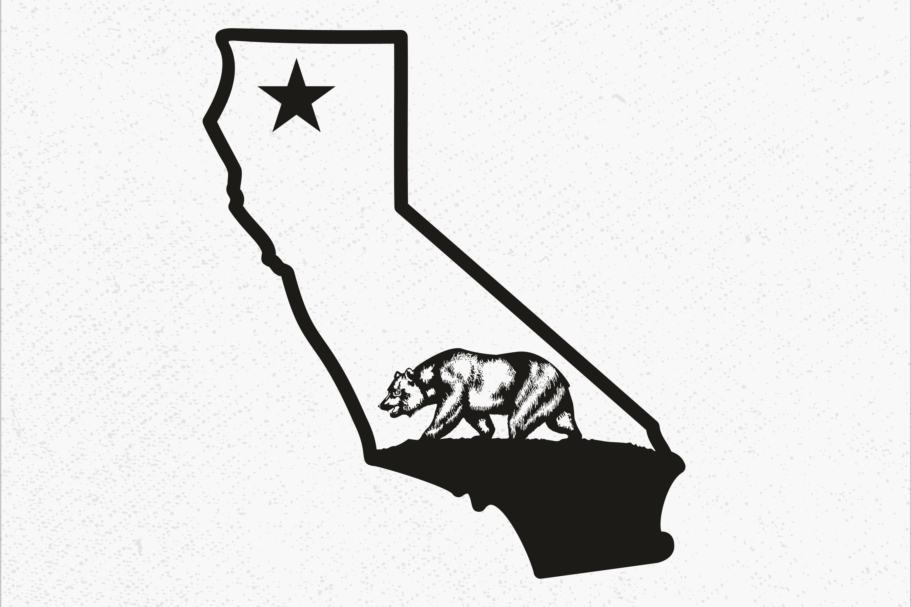 California State Map and Flag Svg, California SVG, US State SVG, United ...