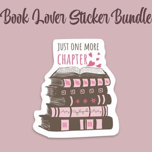 Sticker Book Lover Bundle SVG, Book Lover, Reading Stickers, Literary ...