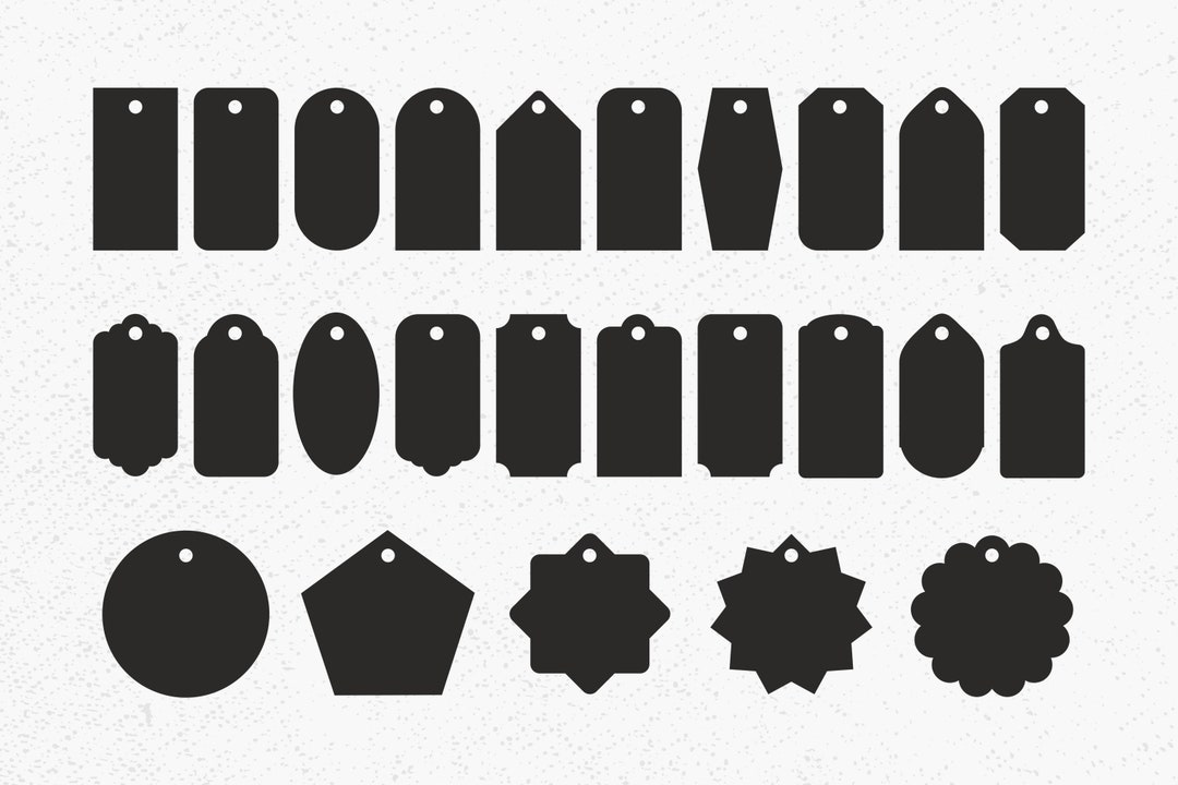 Tags Bundle SVG, Tag SVG, Tags Template, Gift Tags, Gift Label SVG ...