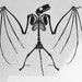Bat Skeleton With Wings SVG, Bat Skeleton Png, Skeleton Cut File, Bat ...