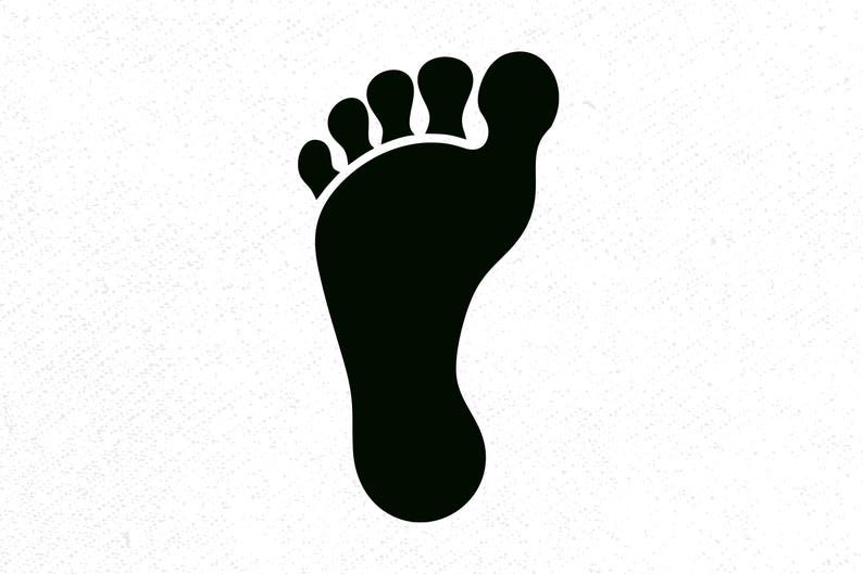 Footprint Bundle Svg, Silhouette, Foot, Toes, Sole, Barefoot, Podiatry ...