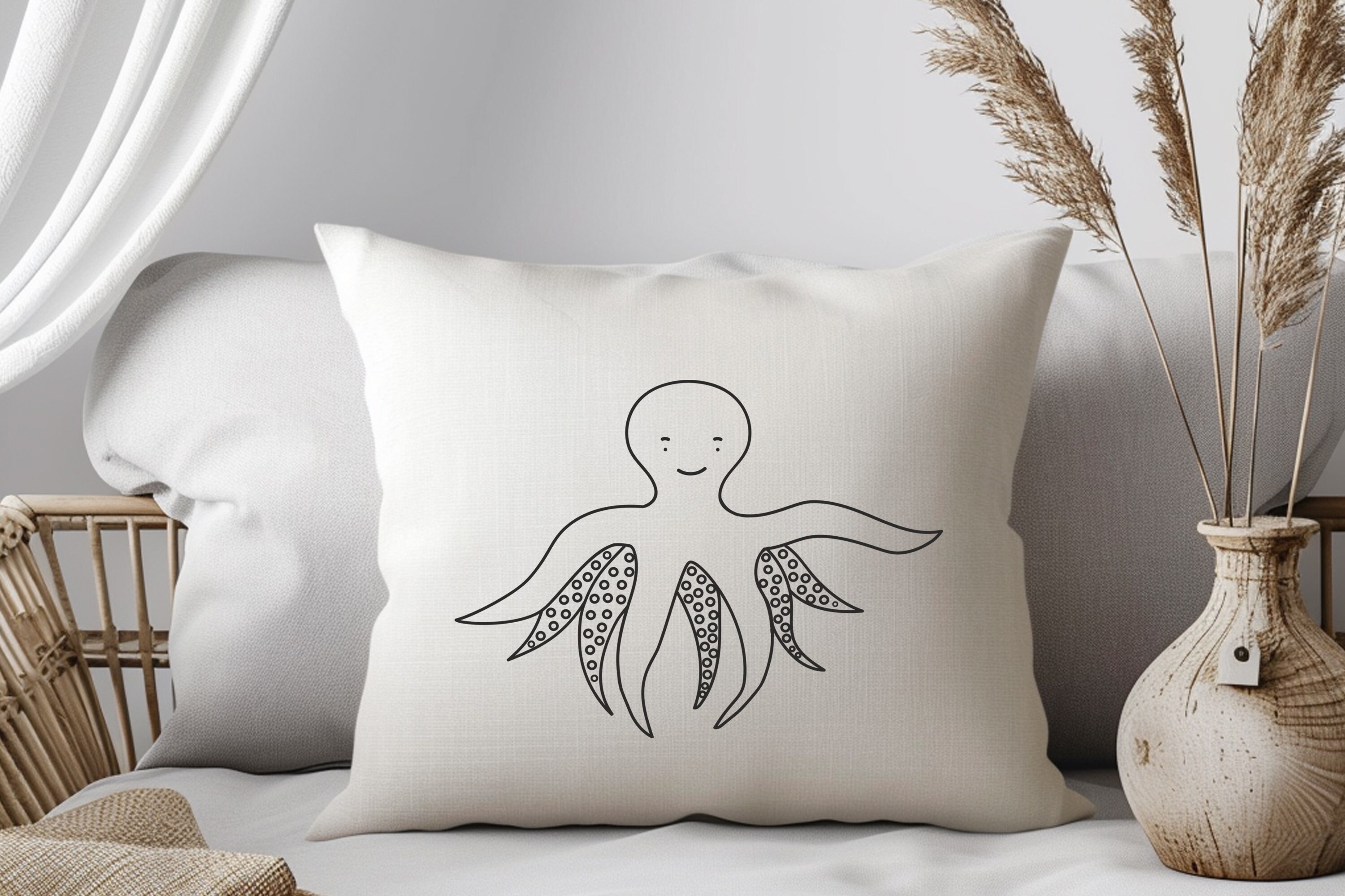 Sea Animals Bundle Svg, Sea Animal Svg, Silhouette, Line-work, Baby ...