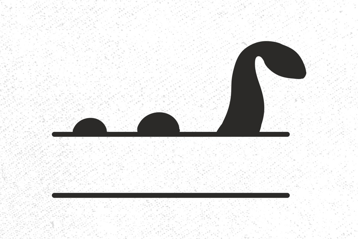 Loch Ness Monster Bundle Svg, Nessie Svg, Split Monogram Svg, Lochness ...