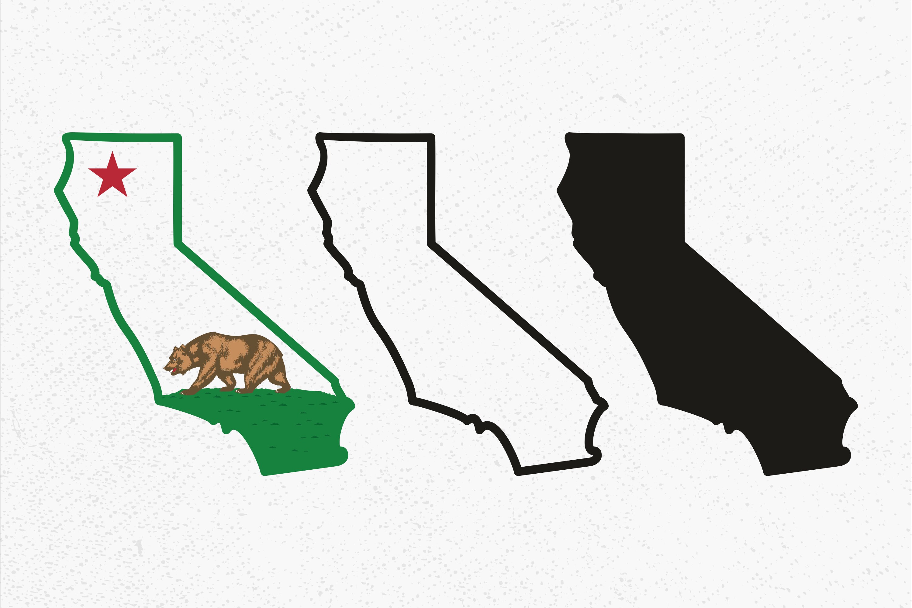 California State Map and Flag Svg, California SVG, US State SVG, United ...