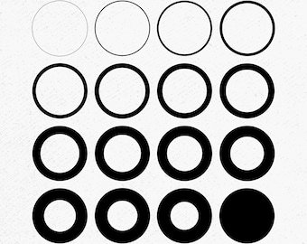 Double Circle Frame Svg Bundle, Circle Border Svg, Double Circle Svg, Circle Monogram Svg ...