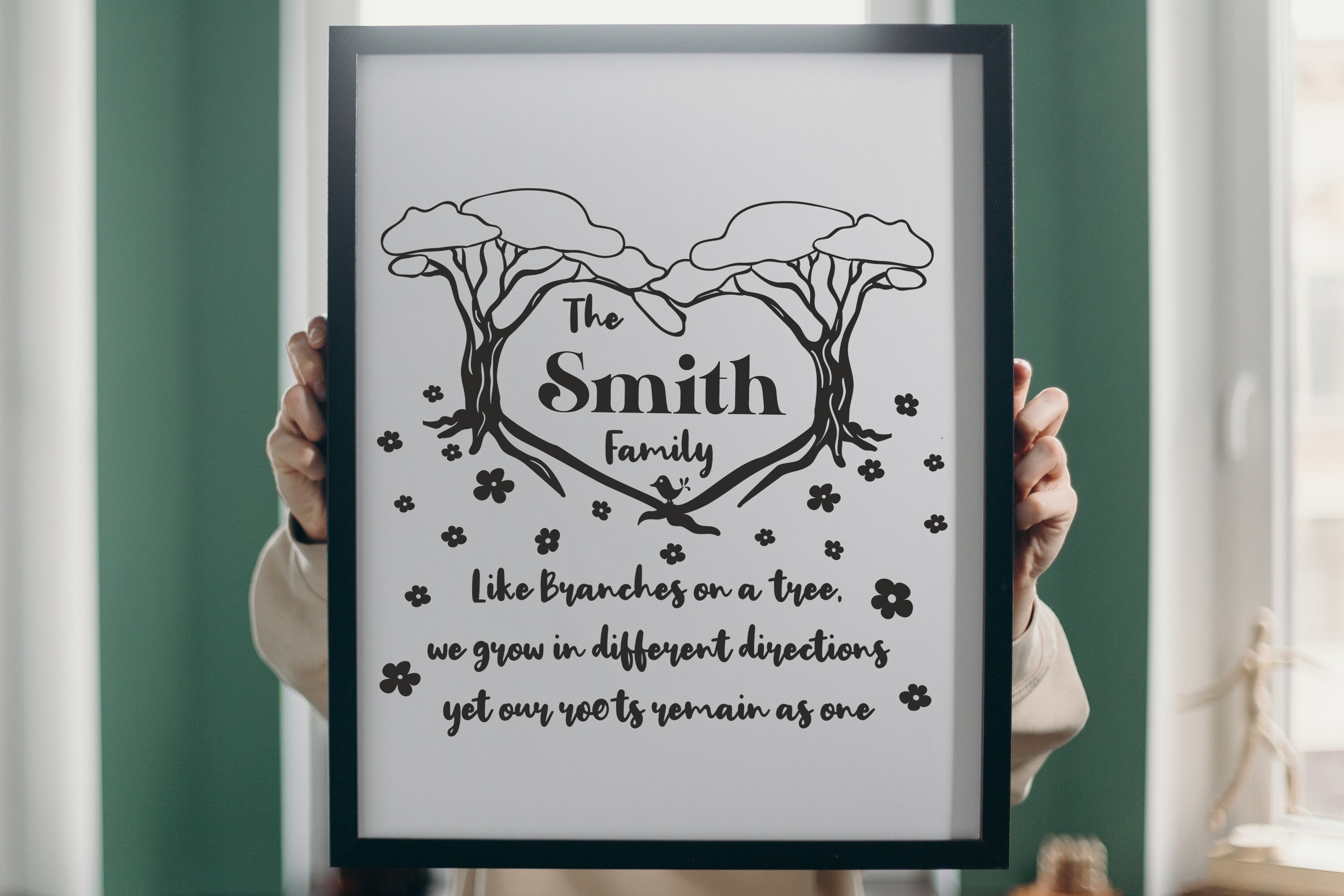 Family Tree Branches SVG, Roots SVG, Family Home Decor, Farmhouse Wall ...