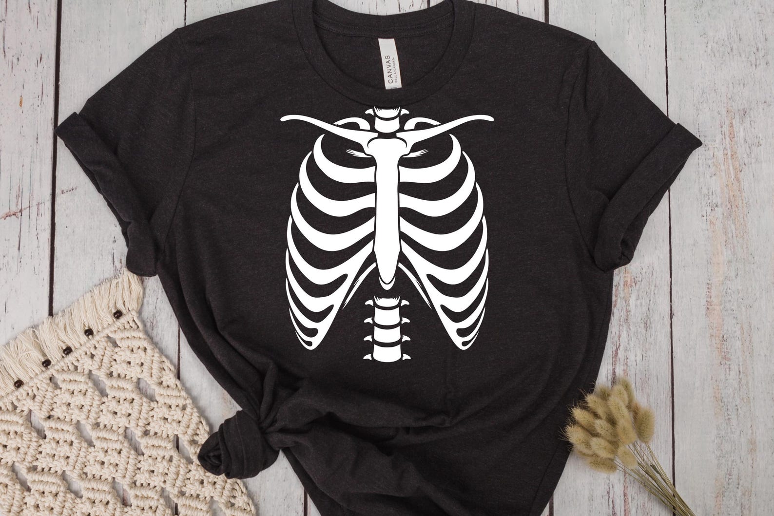 Skeleton Torso SVG Bundle, Ribcage Bones Cut Files (digital Download ...