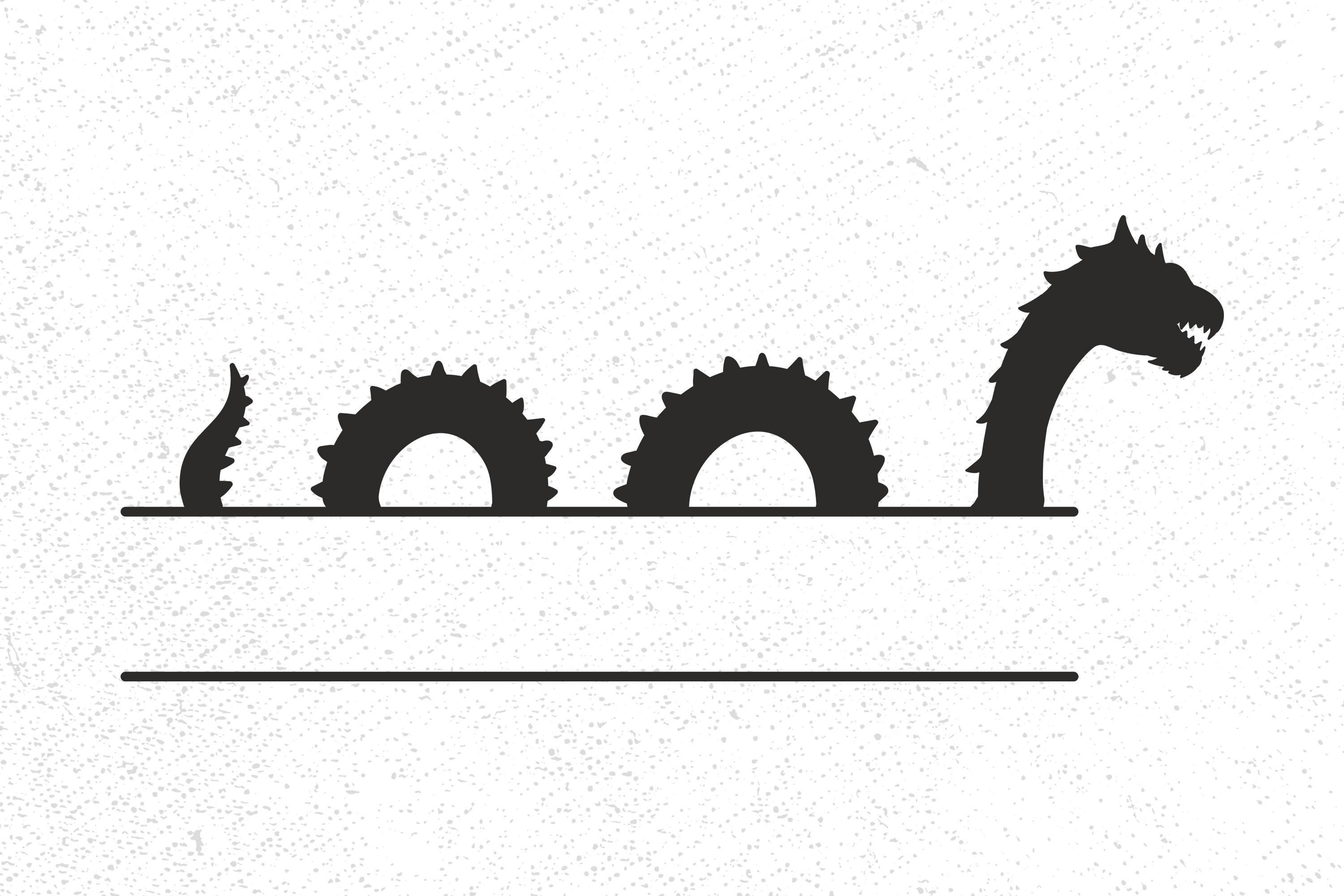 Loch Ness Monster Bundle Svg, Nessie Svg, Split Monogram Svg, Lochness ...