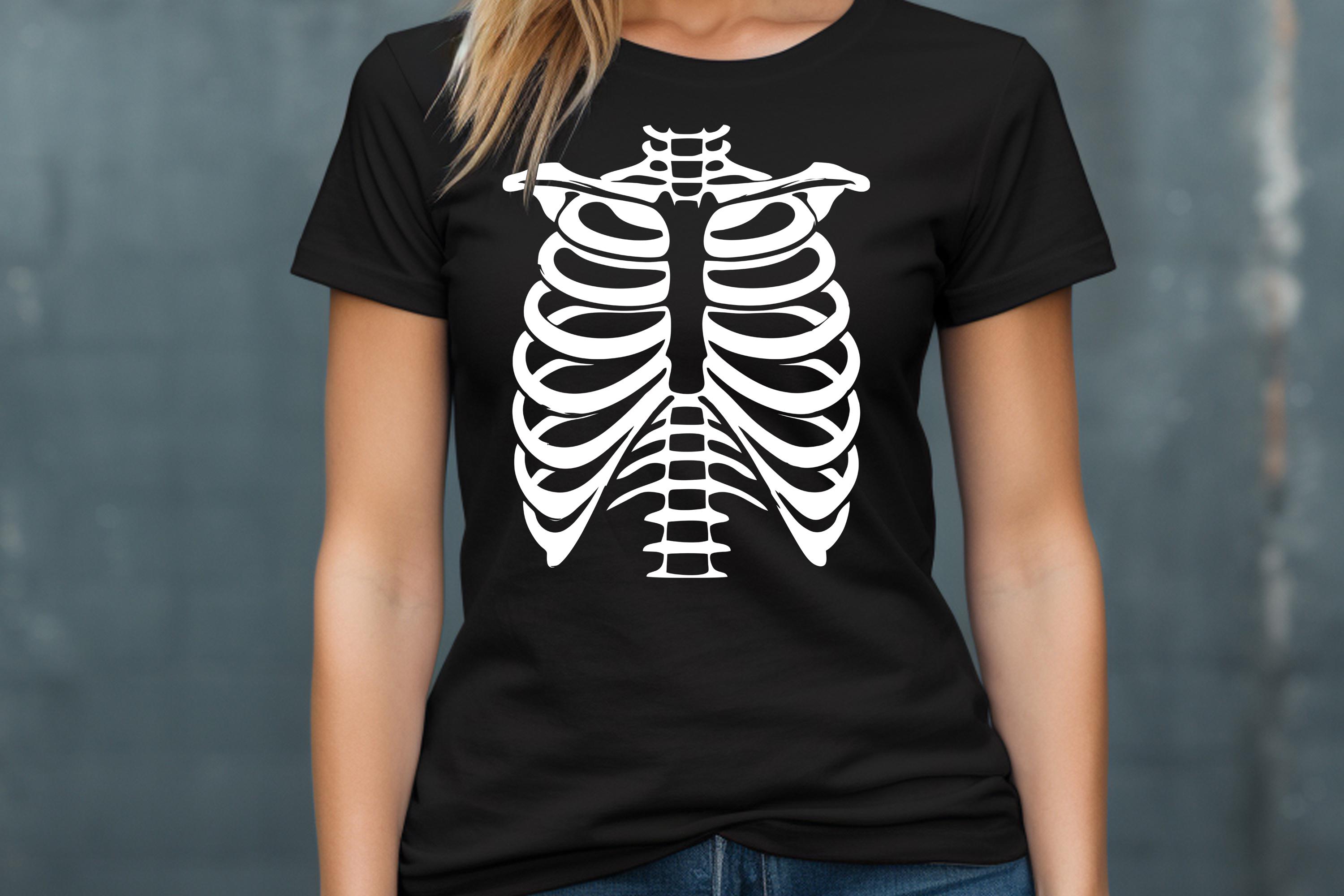 Skeleton Torso SVG Bundle, Ribcage Bones Cut Files (digital Download ...