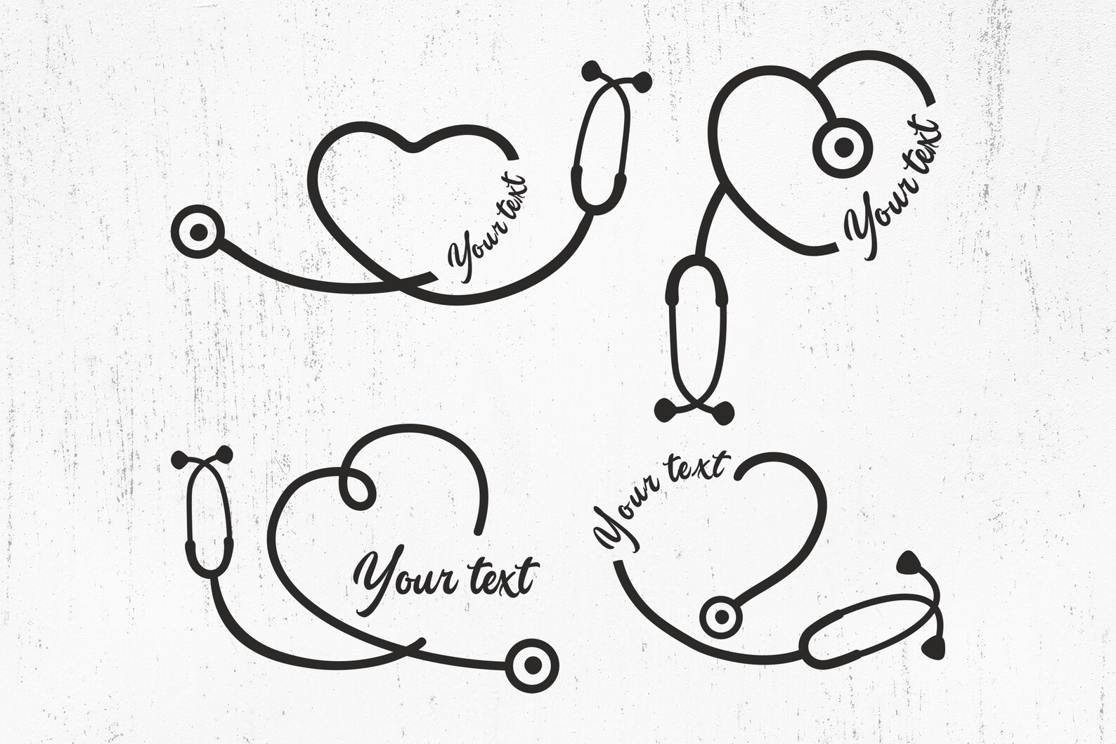 Heart Stethoscope SVG, Cardiac Cut Files (digital Download) - Etsy