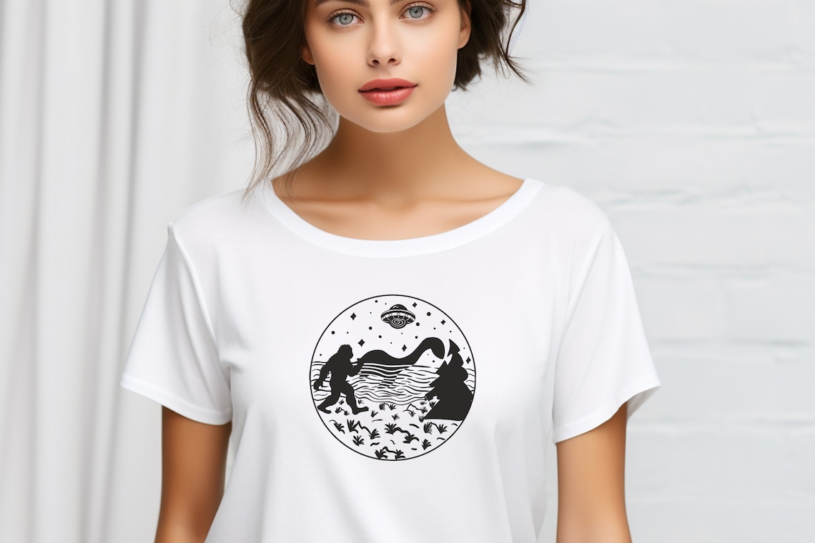 Loch Ness Monster Bundle Svg, Nessie Svg, Split Monogram Svg, Lochness ...